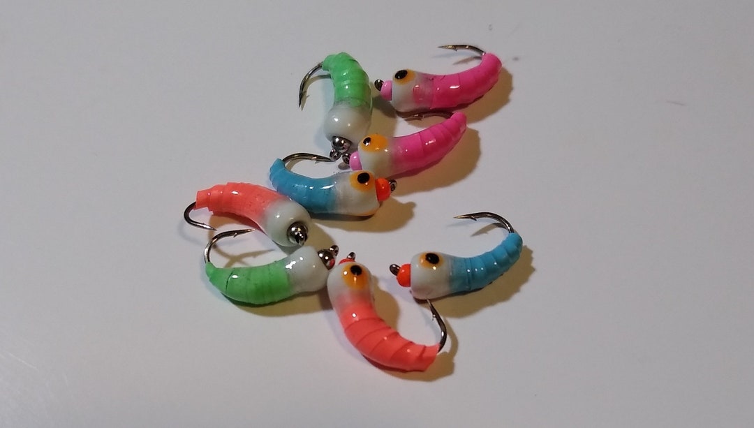 Glow Grub Size 12 Wide Gap. 4 Pack - Etsy