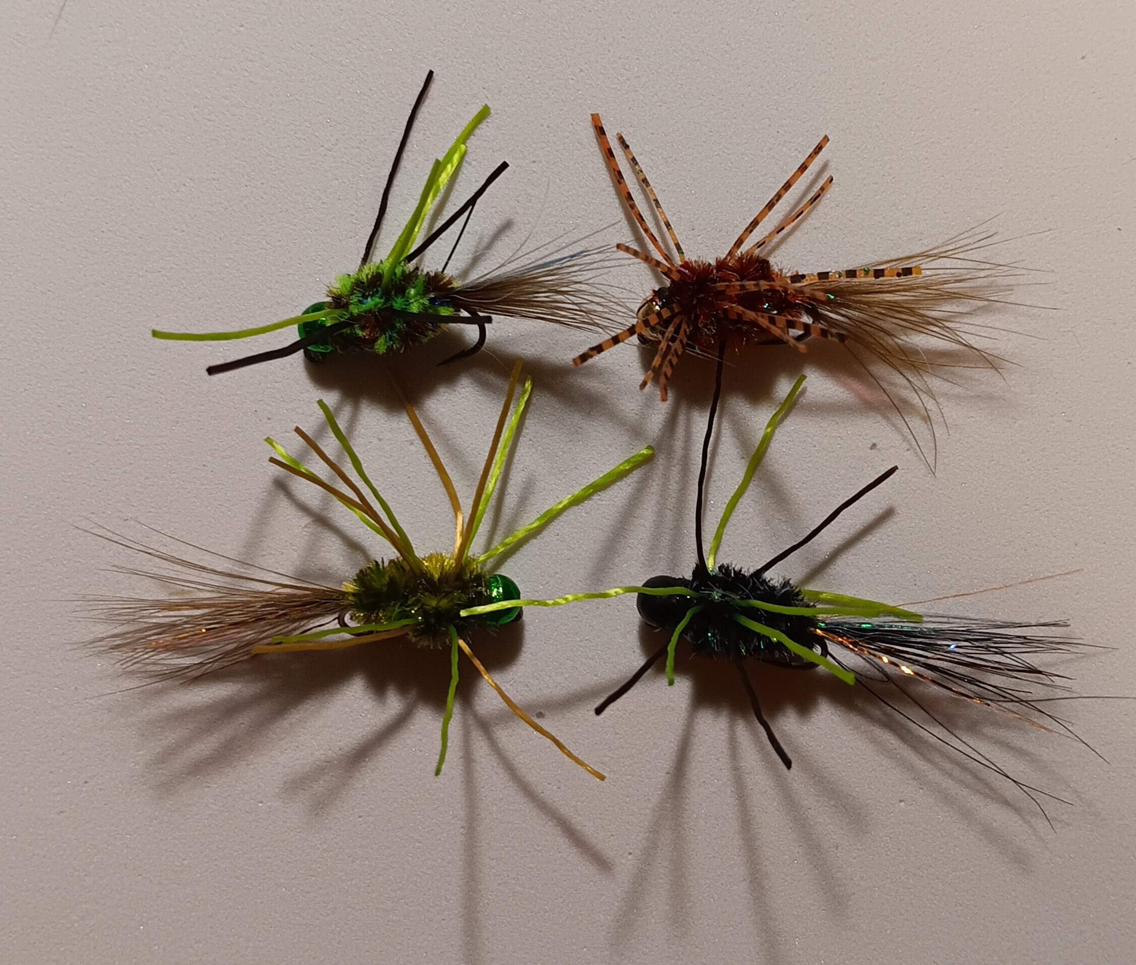 Crazy Legs Tungsten Jigs Assorted Colors Size 10 --2 Packs and 4 Packs ...