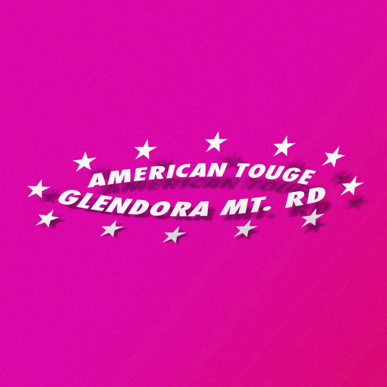 Glendora Mountain Road TOUGE Decal Sticker: Die Cut Vinyl - Etsy