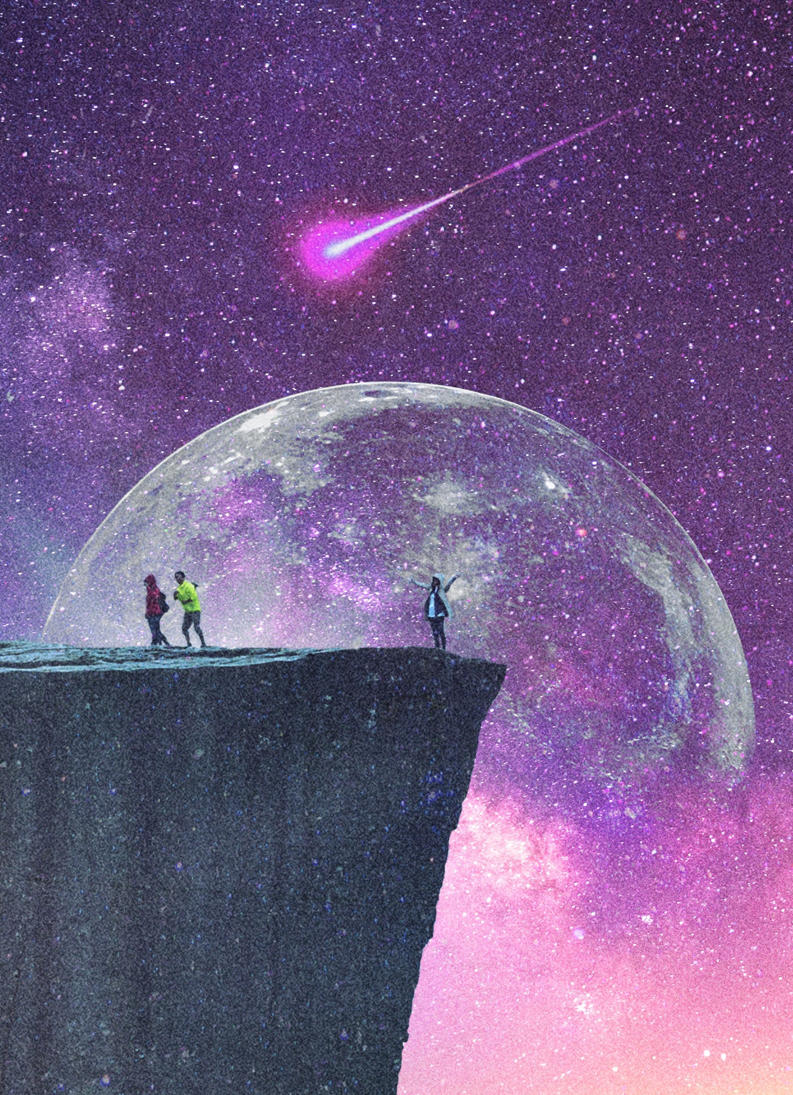 A Comet Came Crashing FULL A6 Postcard Art Print - Etsy
