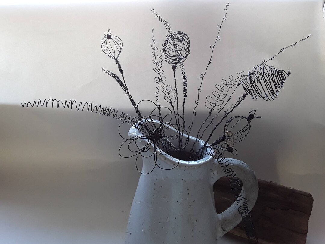 Decorative Wire Art Flowers - Etsy