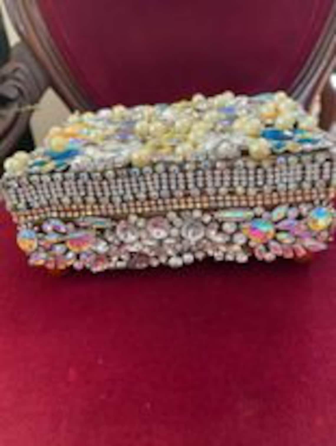 Blue Heaven Jeweled Music Box Art - Etsy