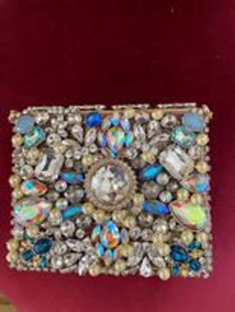 Blue Heaven Jeweled Music Box Art - Etsy