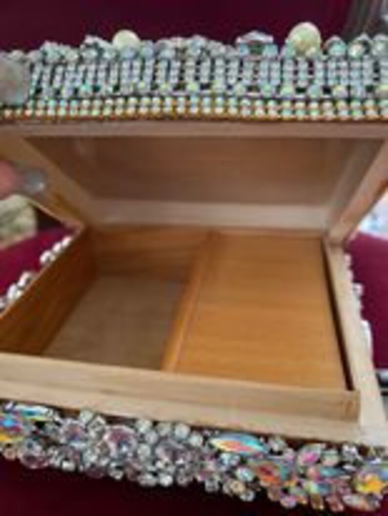 Blue Heaven Jeweled Music Box Art - Etsy