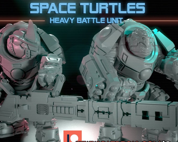 Greater Good Space Turtles -- Heavy Battle Unit - Etsy