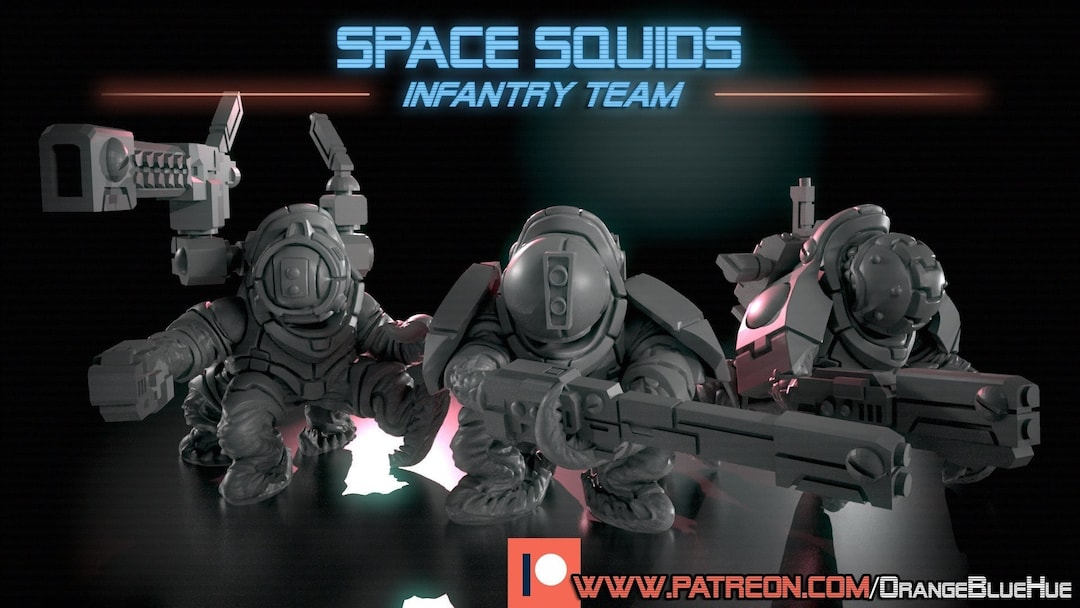 Greater Good Space Squids -- Infantry Team - Etsy