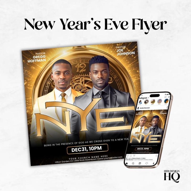 Watch Night Service Flyer - Etsy