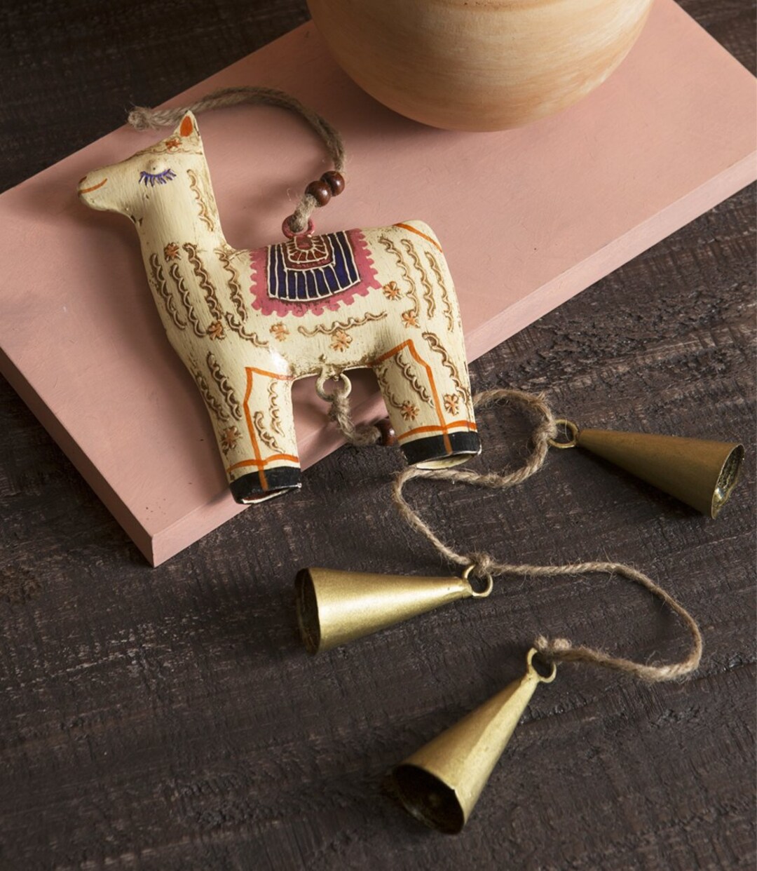 Whimsical Upcycled Henna Treasure Bell Chime | Whimsical Garden | Cute ...