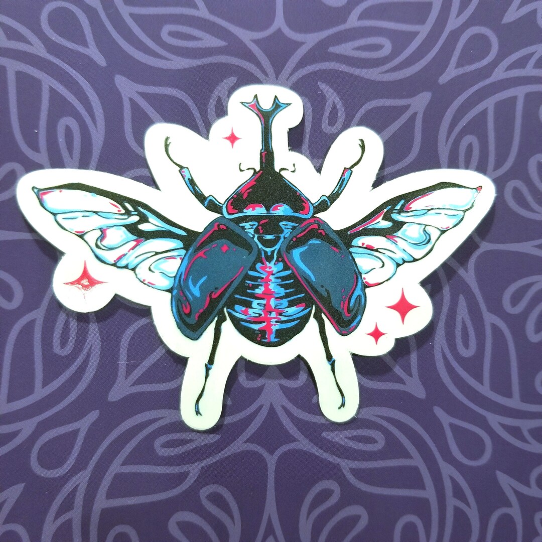 Filigree Insects 3" Clear Vinyl Stickers - Etsy