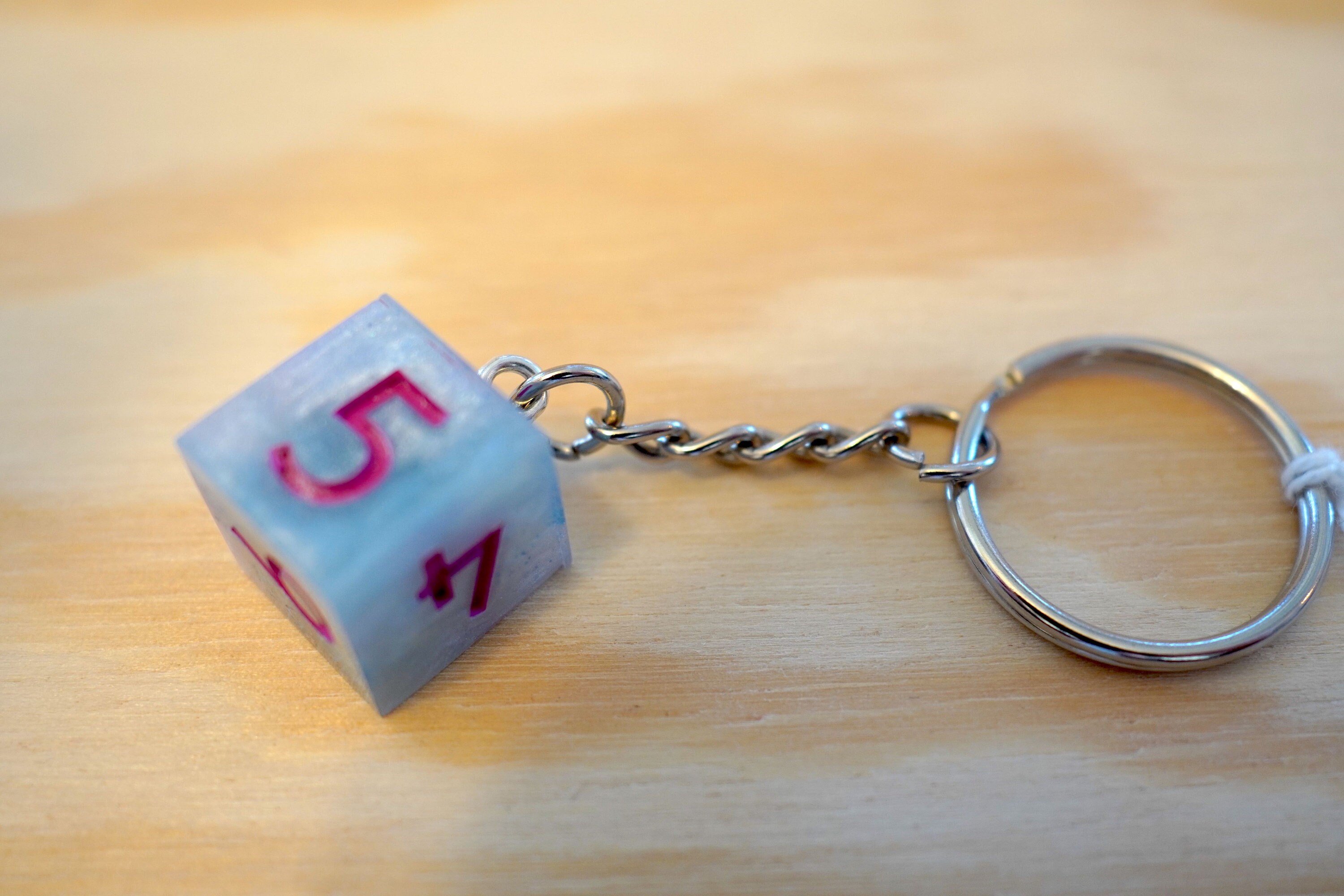 Dice Keychains | Numbers/pip | Different Colour Options | Inked - Etsy
