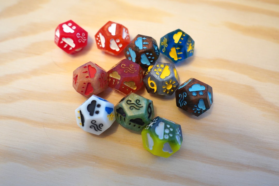 Weather Dice Dungeon Master Dice Dungeons and Dragons TTRPG Variety of ...