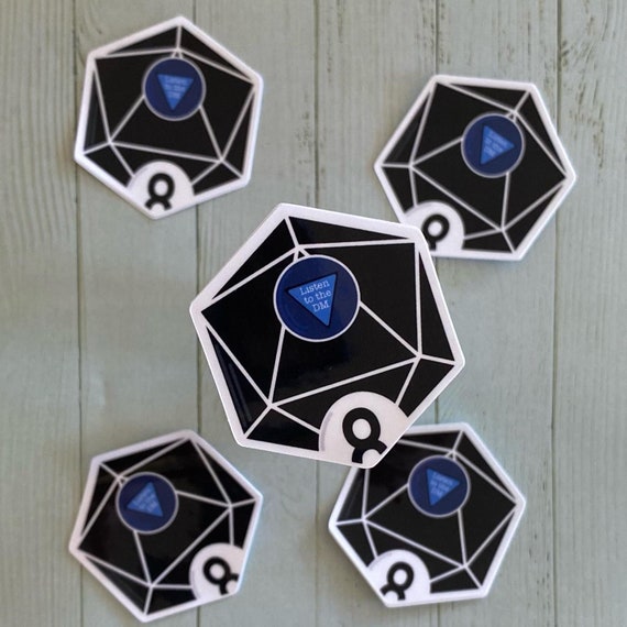 Magic 8 Ball D20 Vinyl Sticker - Etsy