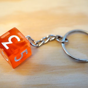 Dice Keychains | Numbers/pip | Different Colour Options | Inked - Etsy