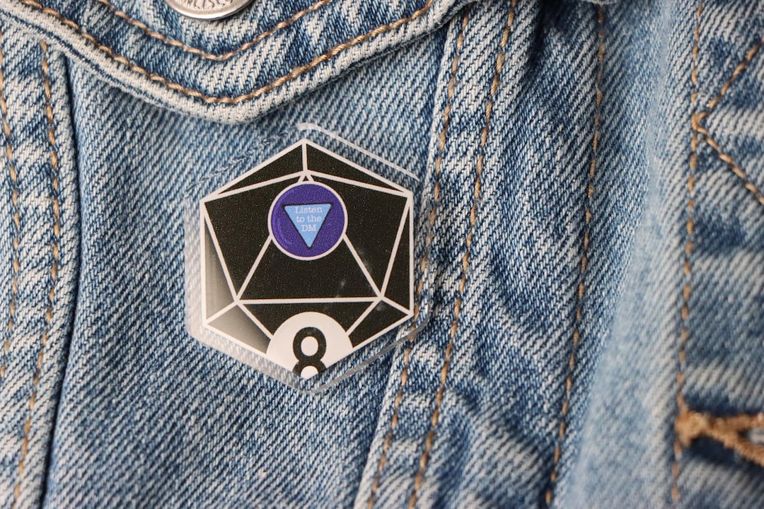 Magic 8-ball D20 | Spring/summer | Acrylic Pin | D&D - Etsy