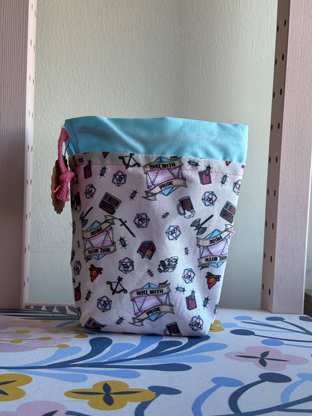 Trans Dice Bag Hand Made Dungeons and Dragons TTPG PRIDE - Etsy