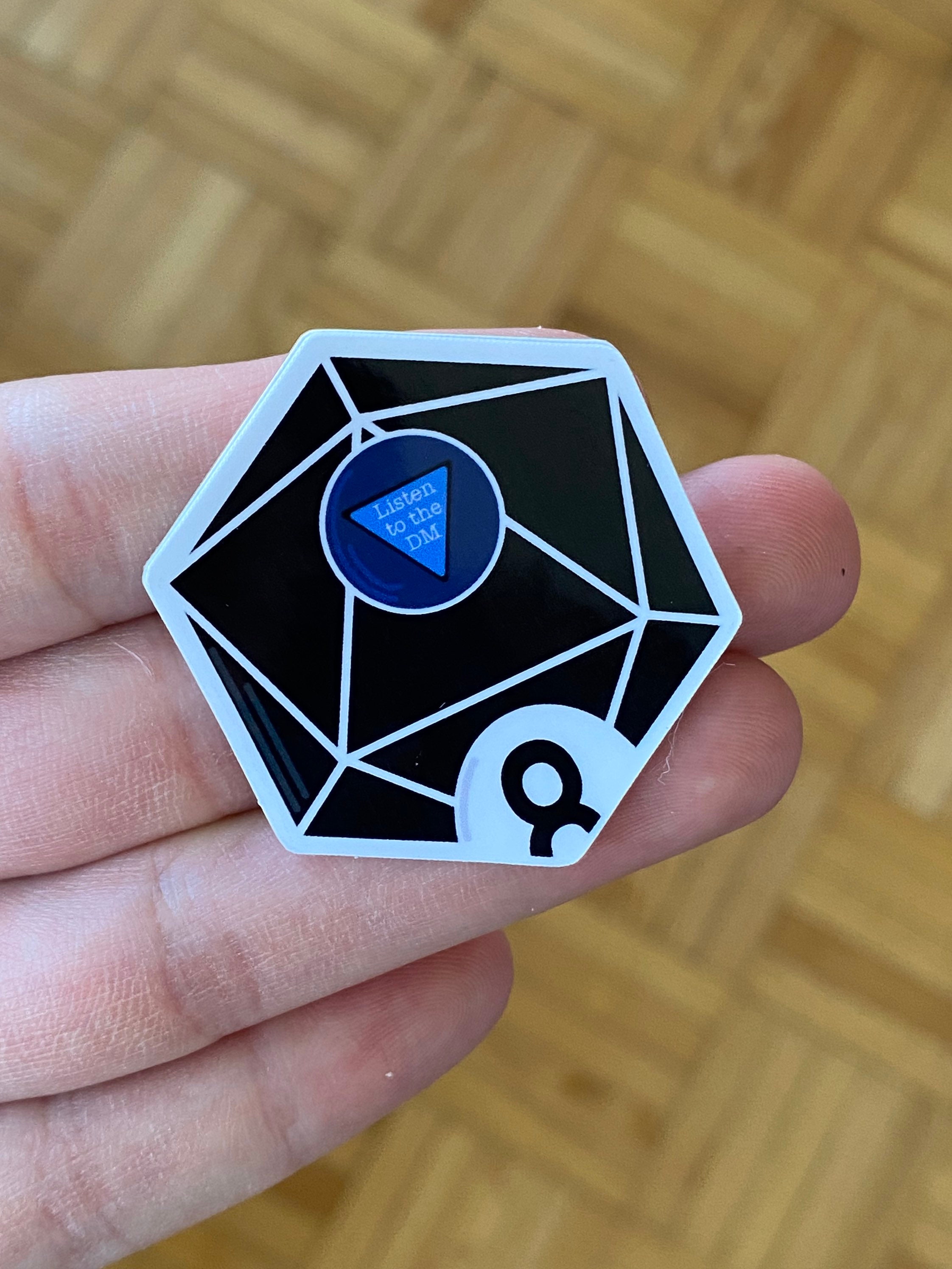 Magic 8 Ball D20 Vinyl Sticker - Etsy