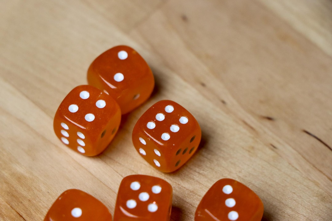 Mini D6 Dice Set | Tiny Orange Dice | Small Dice for Dnd | Micro Dice ...