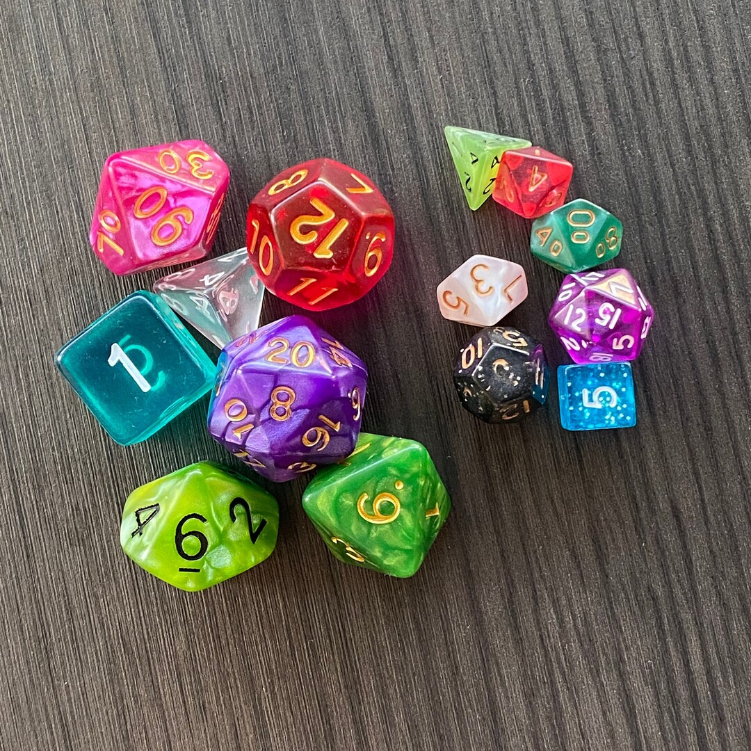 Party Mix Dice Set | Mystery Bag! | Mini or Standard Dice Sizes - Etsy