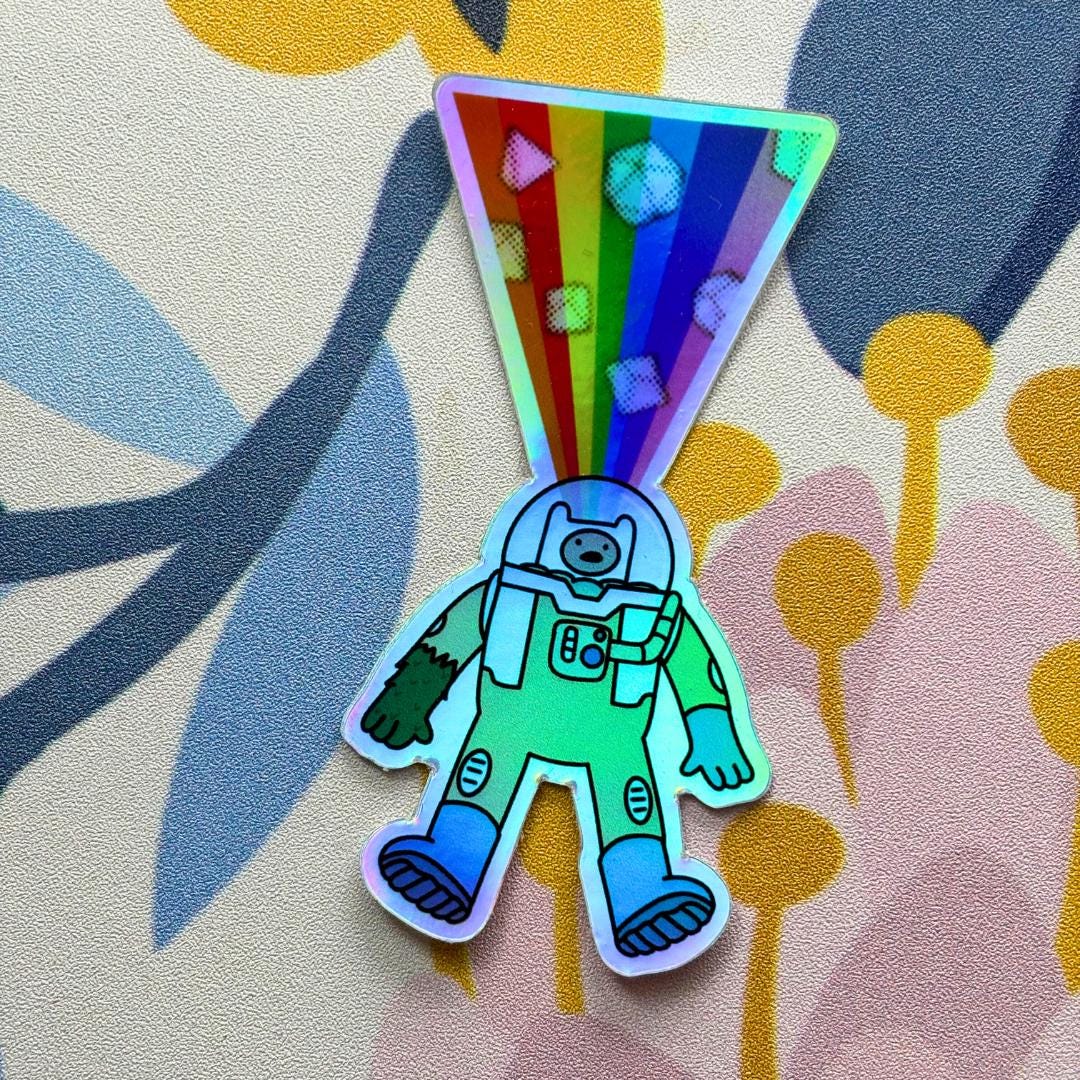 Finn in Space | Adventure Time | Stickers | Finn and Jake, Princess ...