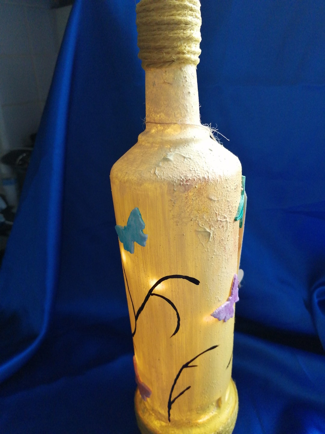 Upcycled Smirnoff Bottle With LED Lights - Etsy