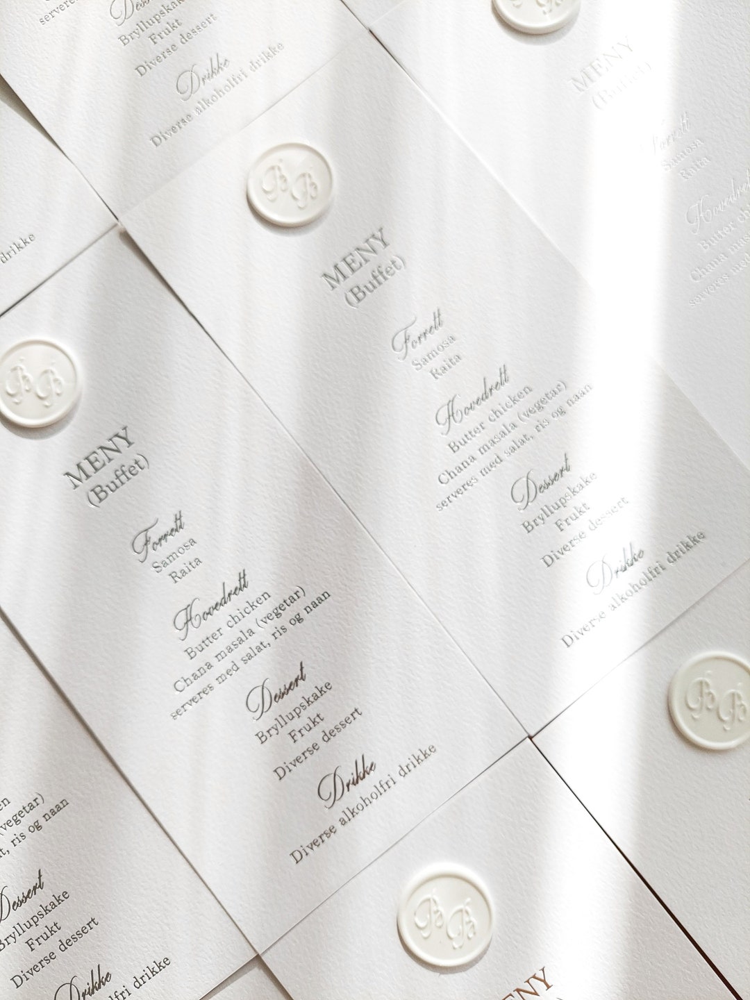 Silver Foil Wedding Menu, Wedding Menus, Event Menus, Menus With Names ...