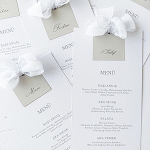 Event Menus, Menu With Place Card, Wedding Menu, Menus With Names ...