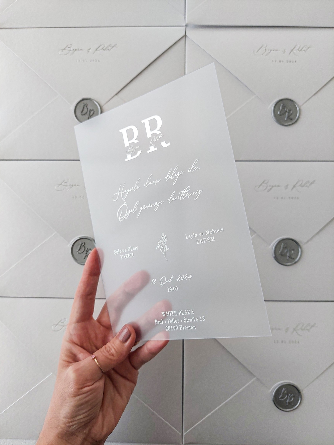 Wedding Invitations, Wedding Invitation Clear PVC, Luxury Wedding ...