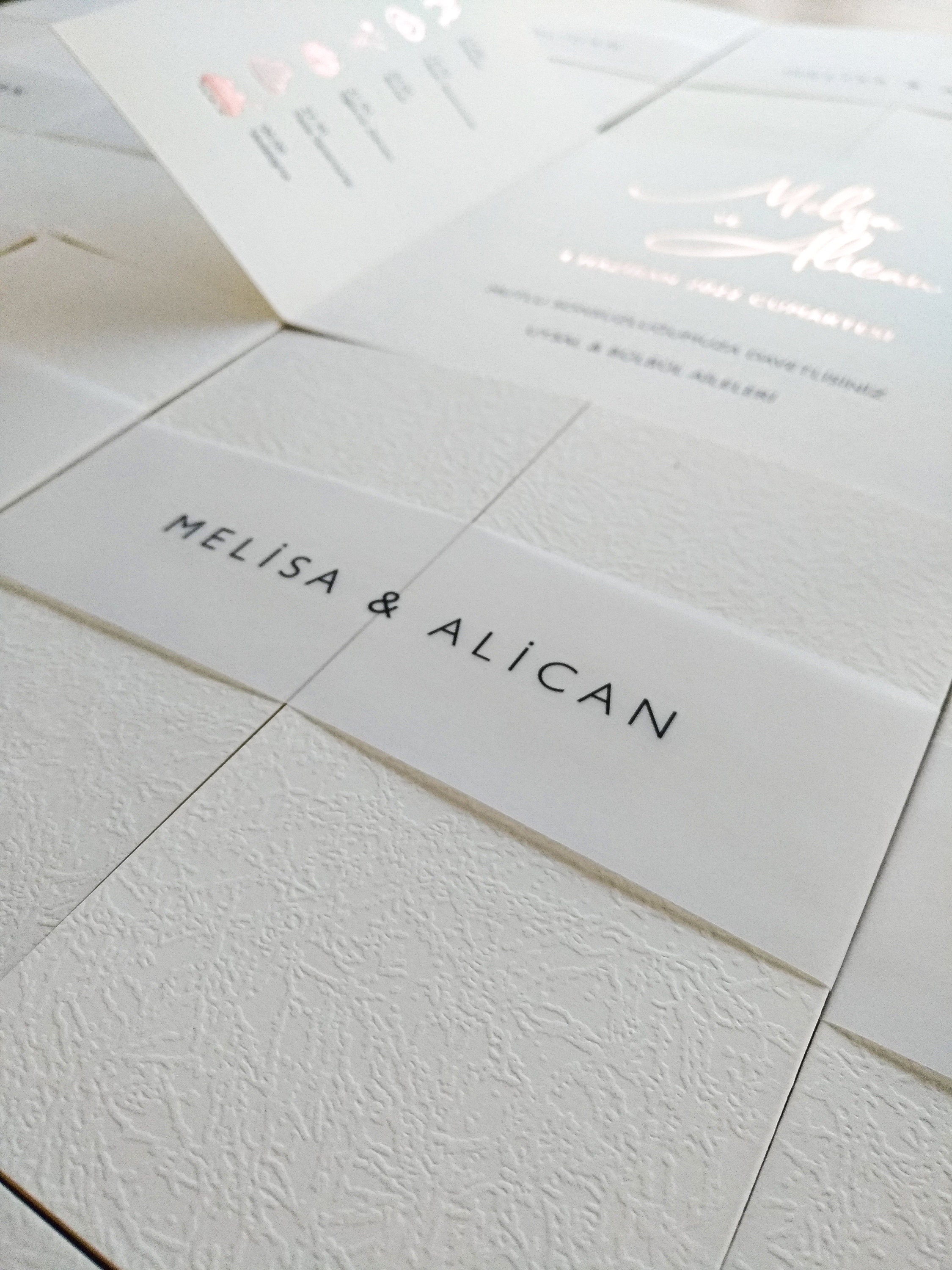 Luxury Wedding Invitation, Golden Print Invitations, Hot Foil Wedding ...