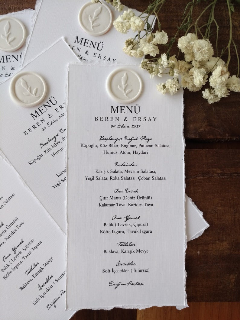 Wedding Menu, Wedding Menus, Event Menus, Menus With Names, Place Cards ...