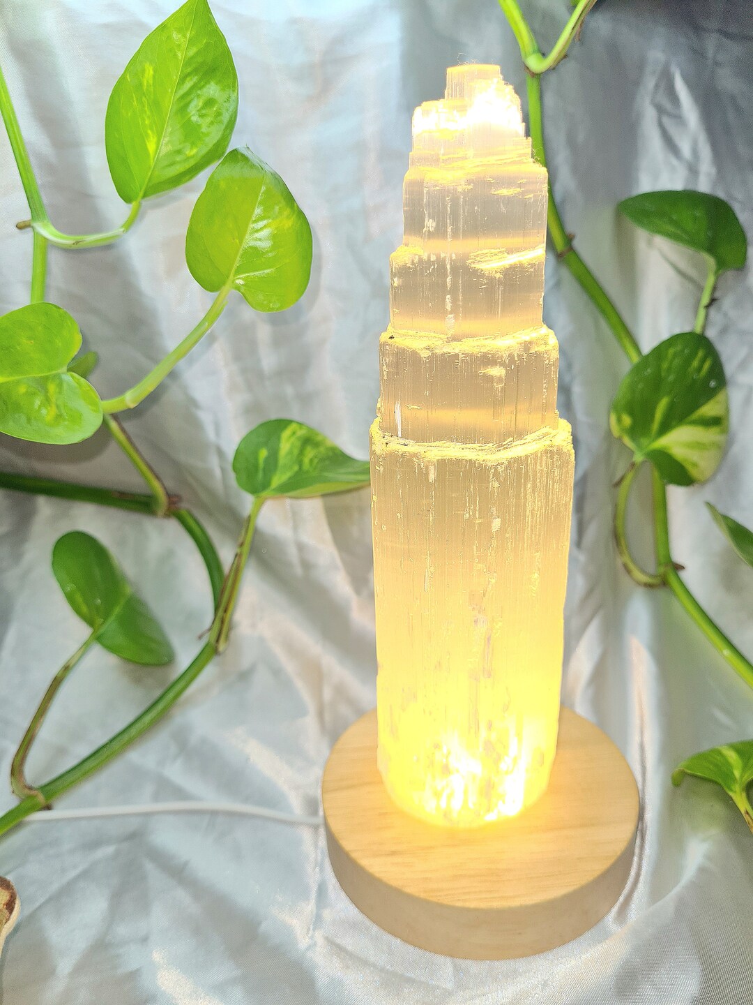 Crystal Lamp . Light Base . - Etsy