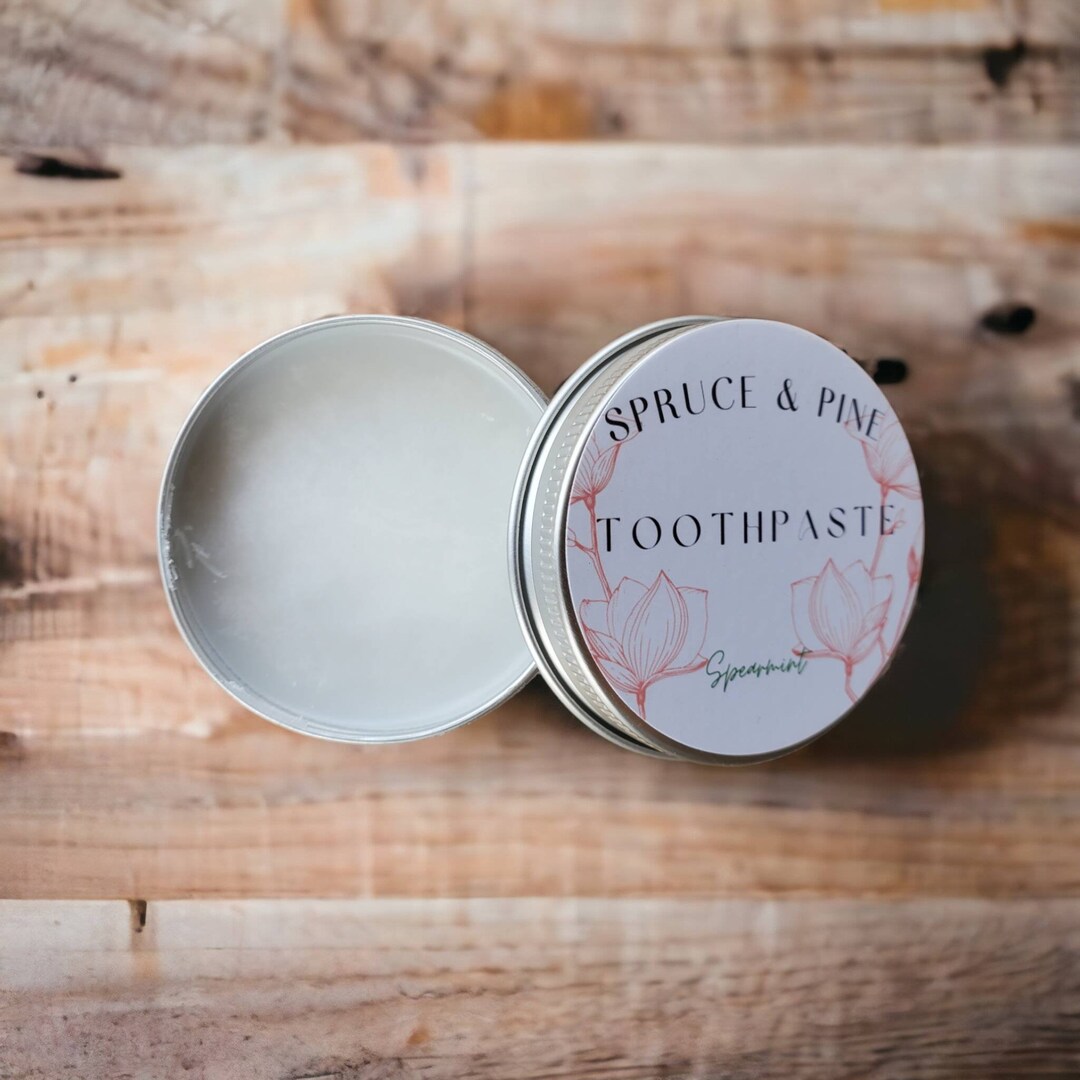 Organic Spearmint Toothpaste Chemical Free Zero Waste Vegan Fluoride ...