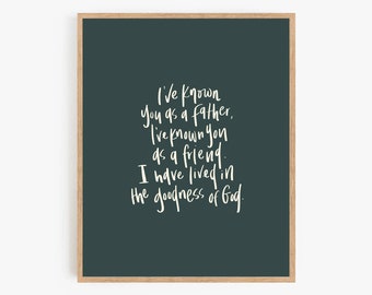 Goodness of God Poster - Etsy