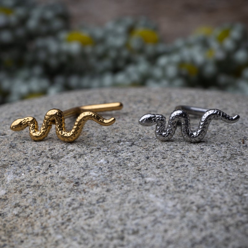 Snake Nose Ring - Etsy