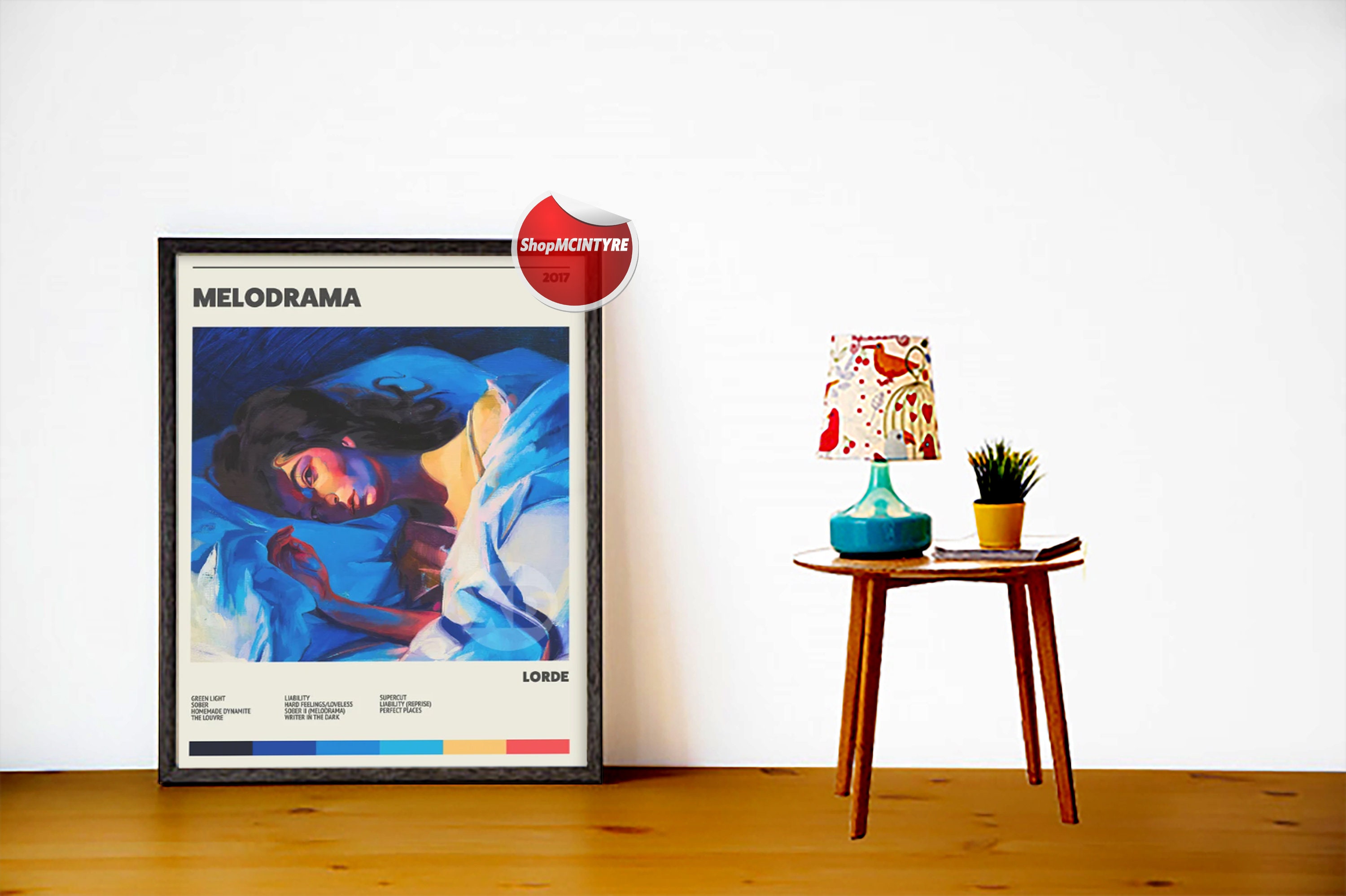 Melodrama Album Poster - Lorde Poster Retro Album Print - Music Poster ...