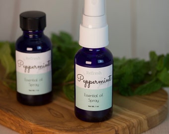 Peppermint Spray Essential Oil 15ml Natural - Etsy