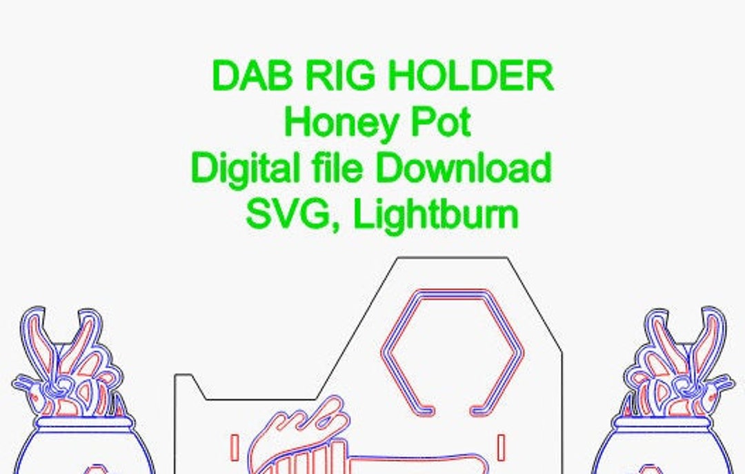 Dab Rig Holder SVG Laser File Digital Download - Etsy
