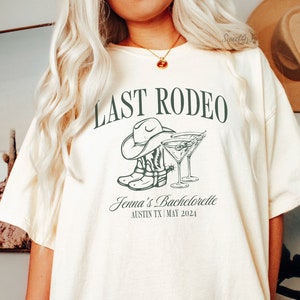 Bachelorette Party Shirts, Last Rodeo Bachelorette Shirts, Custom ...