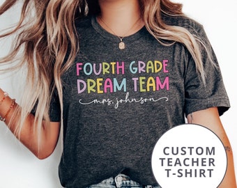 4th Grade Teacher Shirt Teacher Shirts 4th Grade Team Back - Etsy