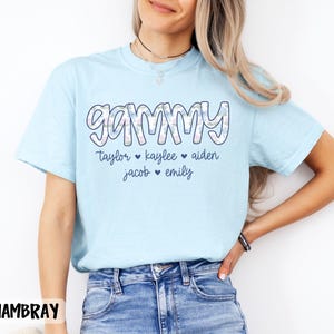 Custom Gammy Shirt, Personalized Grandma T-shirt, Gammy Graphic Tee ...