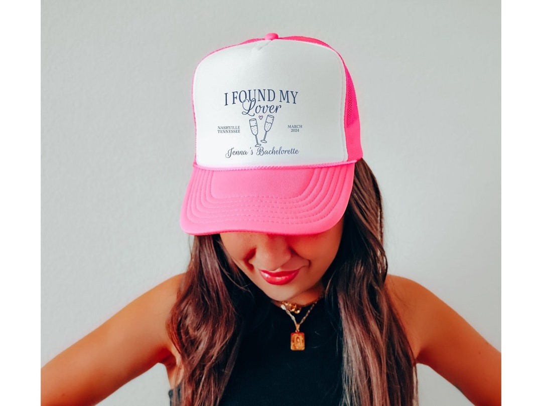 Custom Bachelorette Hat, Personalized Bridal Party Favors, Lover ...