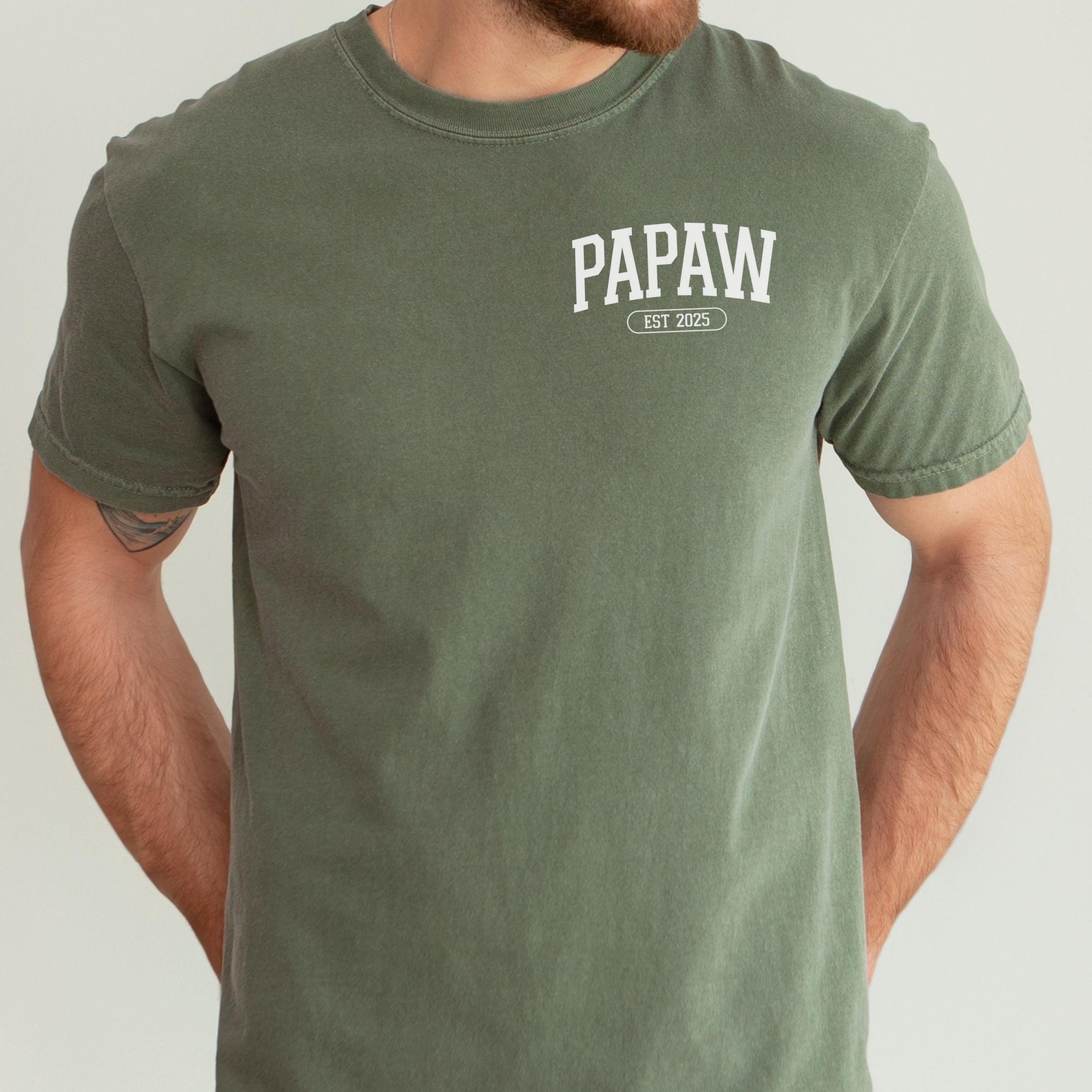 Papaw EST Shirt Custom Gift for Grandpa, Father's Day Gift for Papaw ...