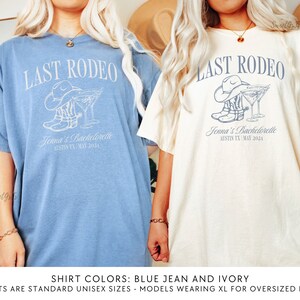 Bachelorette Party Shirts, Last Rodeo Bachelorette Shirts, Custom ...