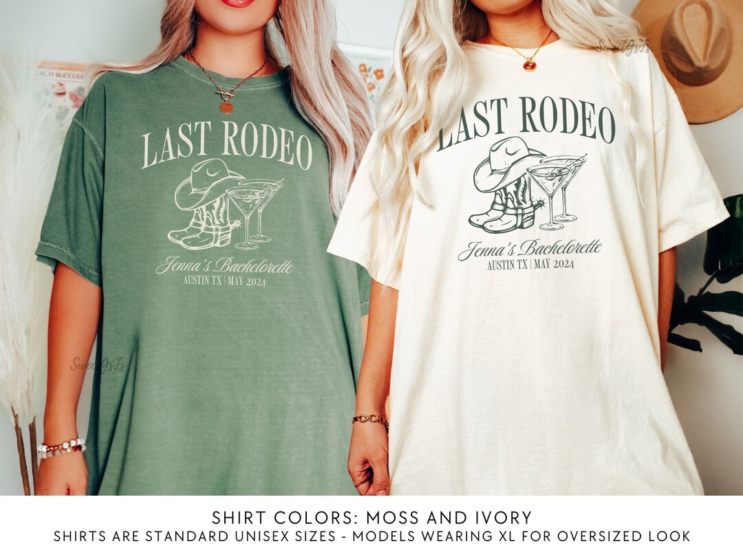 Last Rodeo Bachelorette Party Shirts, Custom Location Bachelorette ...