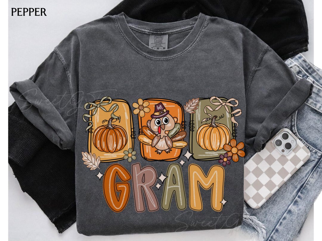 Gram Shirt Comfort Colors Fall Shirt for Gram, Thanksgiving Shirt for ...