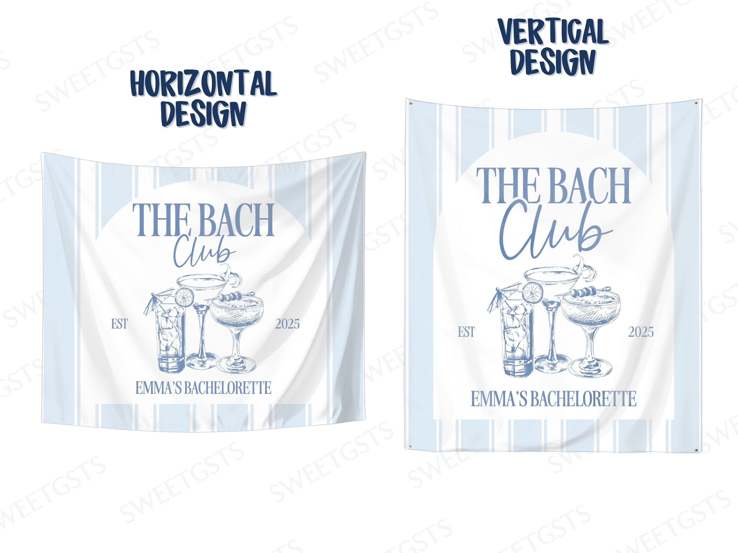 The Bach Club Bachelorette Banner, Custom Bachelorette Tapestry ...