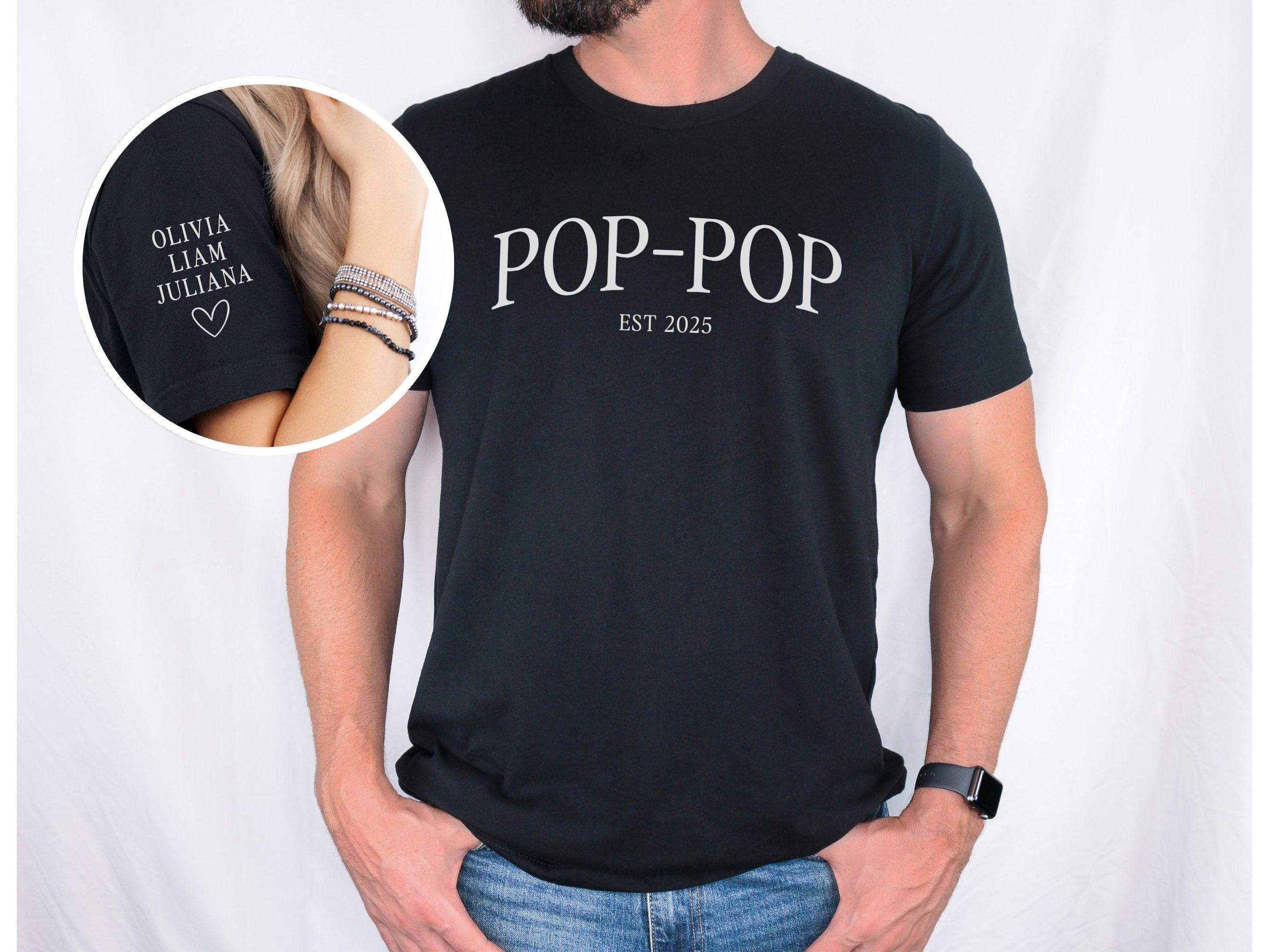 Personalized Poppop Hoodie, Custom Grandpa Sweatshirt With Kids Names ...