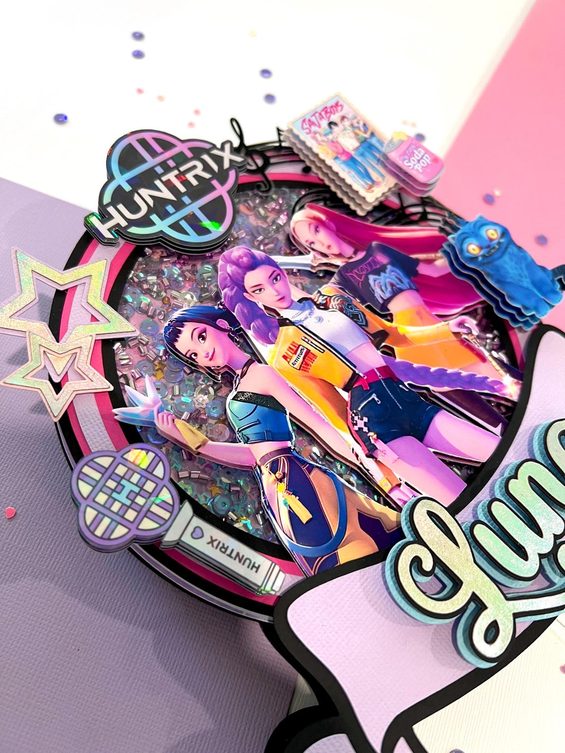 Huntrix Cake Topper, Kpop Demon Hunters, Kpop Cake Topper, Saja Boys - Etsy