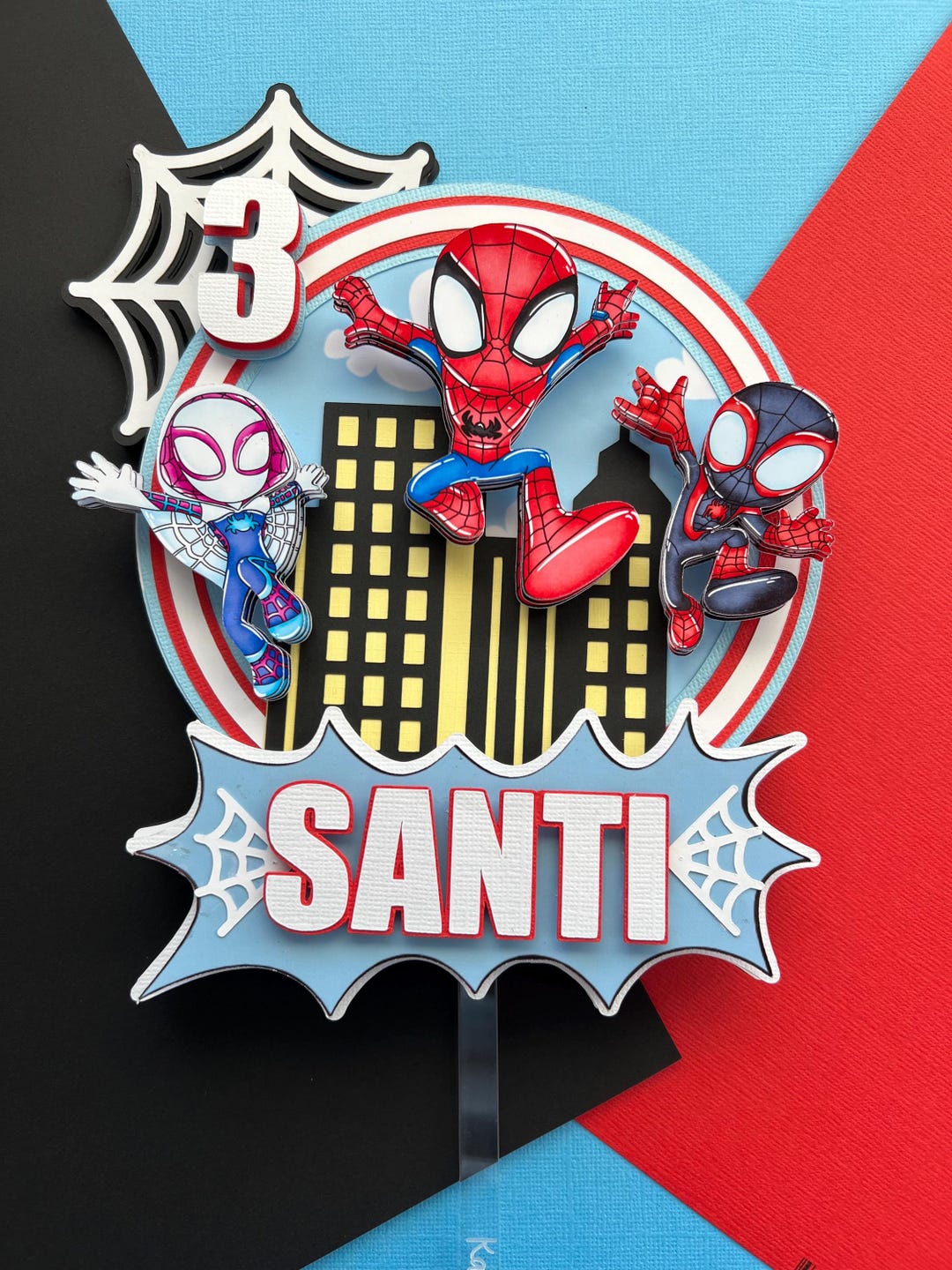 Spidey and Friends Cake Topper, Spidey Cake Toper, Spider-man, Spidey ...