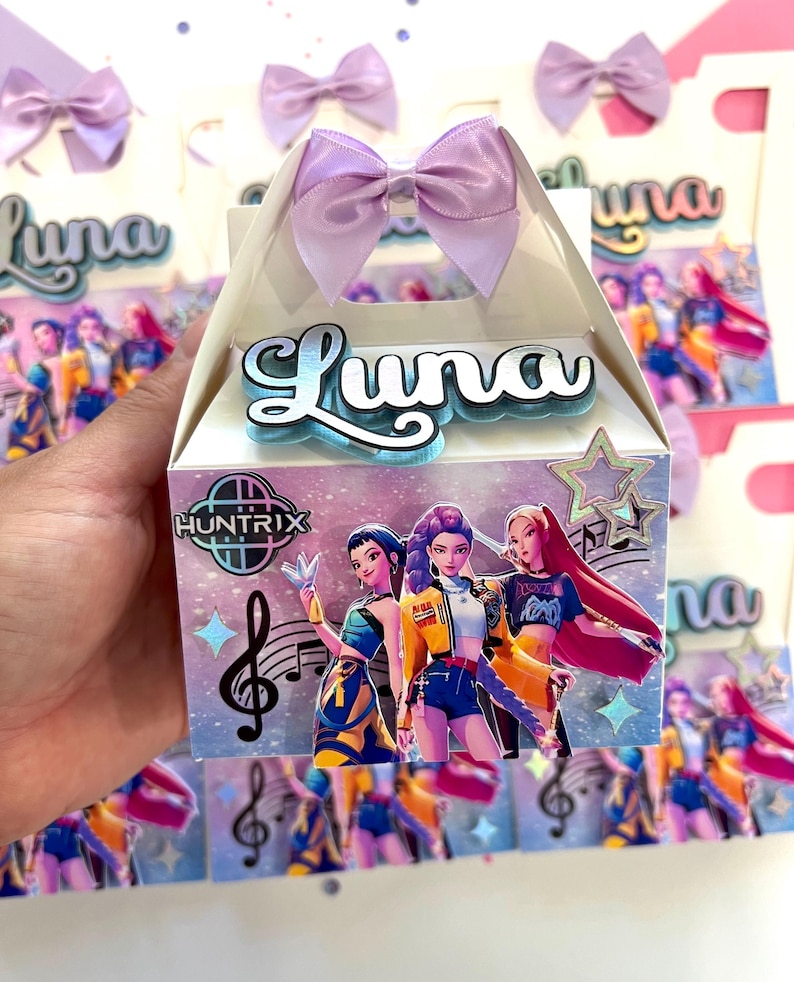MINI Huntrix Party Favor Boxes, Huntrix Gable Boxes, Huntrix, Kpop ...