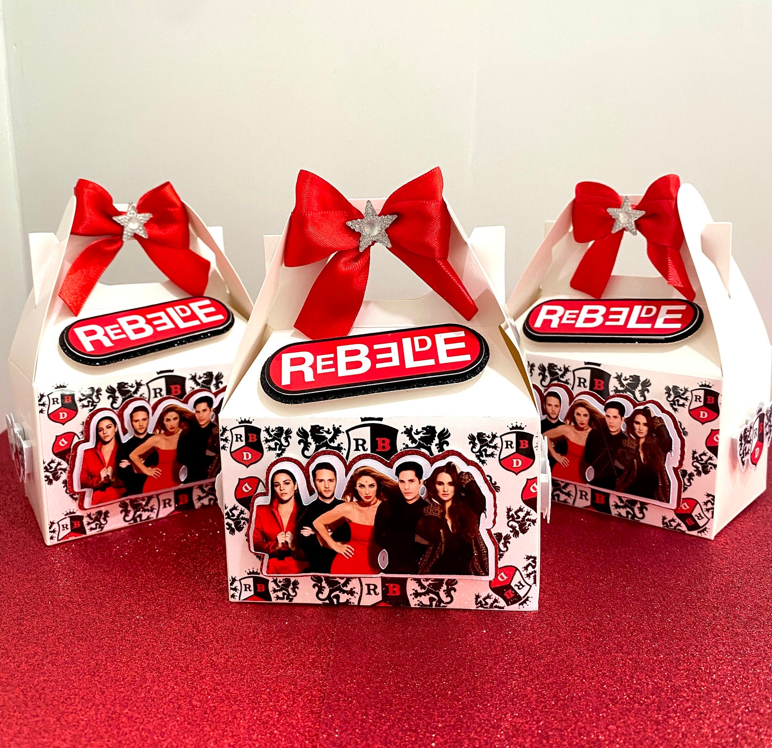 REBELDE Mini Gable Box, RBD Party Favors, Party Favors - Etsy